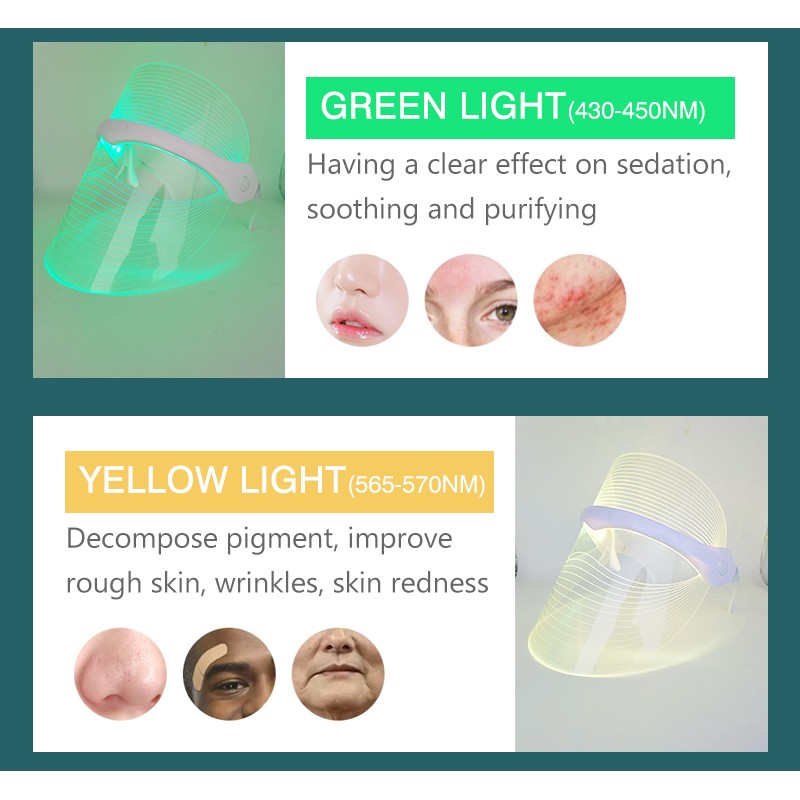 Mascara Facial Led 7 Colores